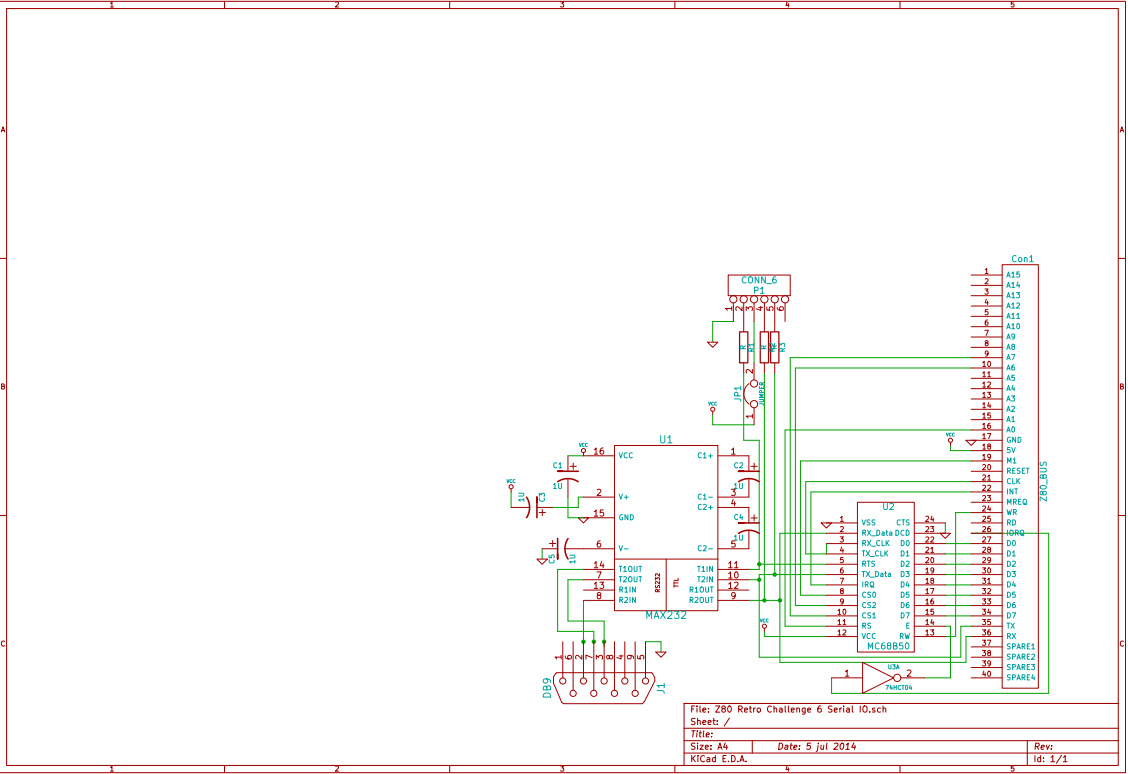 Serial I/O « RC2014